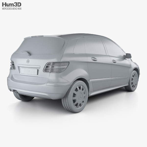 Mercedes-Benz B-class 2013 3D model - Download Hatchback on 3DModels.org