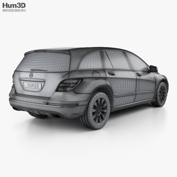 Mercedes-Benz R-Class 2013 3D model - Download Van on 3DModels.org