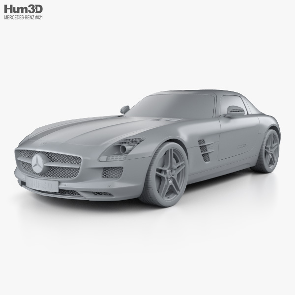 Mercedes-Benz SLS AMG 2011 3D model - Download Sports car on 3DModels.org