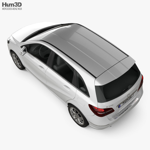 Mercedes-Benz B-class 2014 3D model - Download Hatchback on 3DModels.org