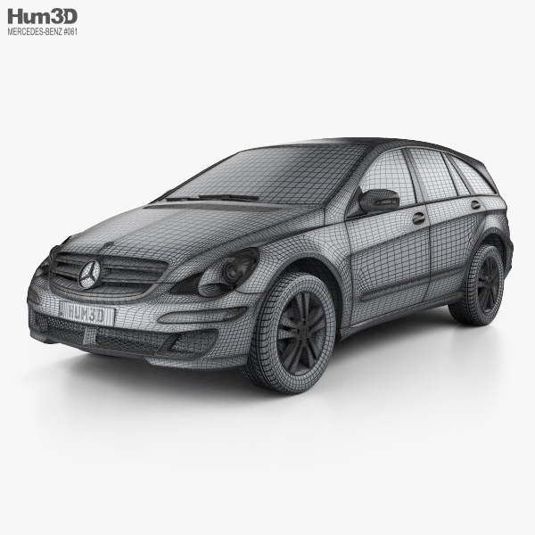 Mercedes-Benz R-Class (W251) 2010 3D model - Download Wagon car on ...