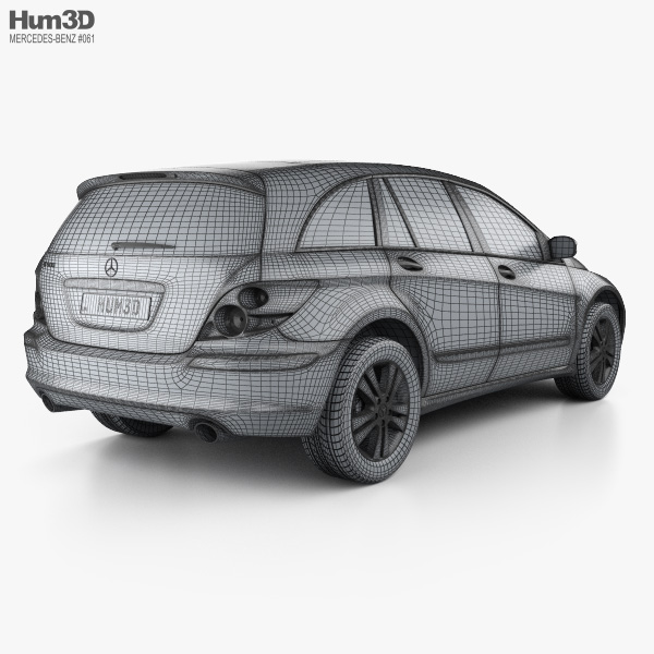 Mercedes-Benz R-Class (W251) 2010 3D model - Download Wagon car on ...