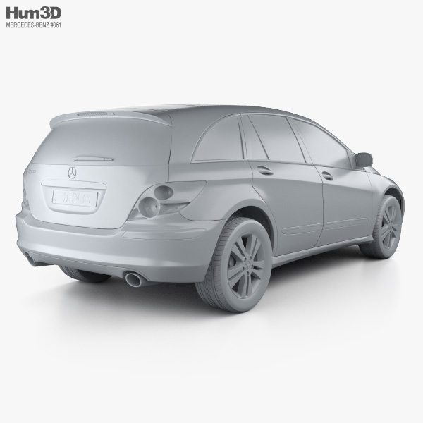 Mercedes-Benz R-Class (W251) 2010 3D model - Download Wagon car on ...