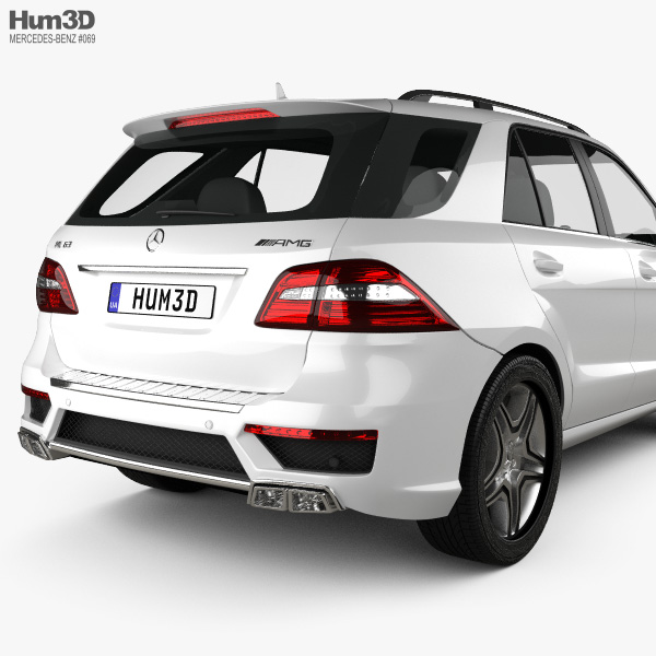 Mercedes-Benz ML-class AMG (W166) 2014 3D model - Download Crossover ...