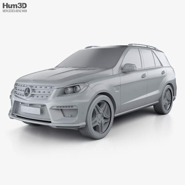 Mercedes-Benz ML-class AMG (W166) 2014 3D model - Download Crossover ...