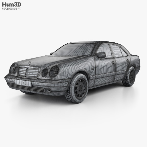 Mercedes-Benz E-class sedan (W210) 2003 3D model - Download Sedan on ...