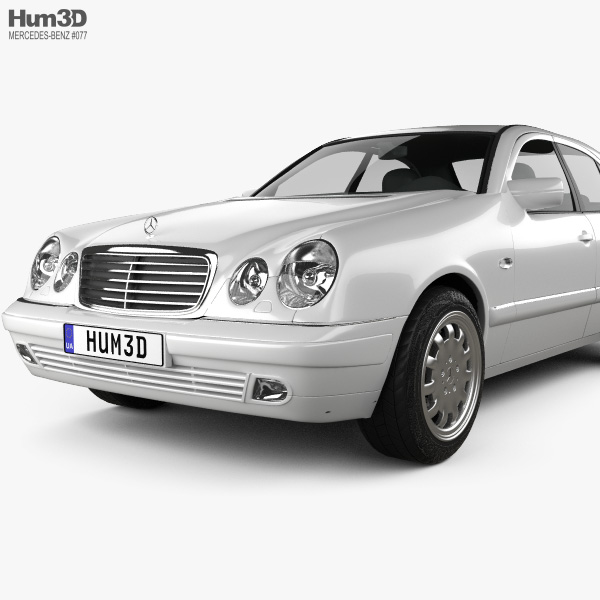 Mercedes-Benz E-class sedan (W210) 2003 3D model - Download Sedan on ...