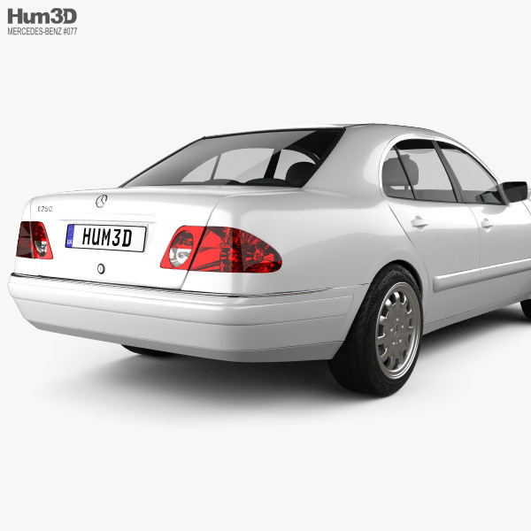 Mercedes-Benz E-class sedan (W210) 2003 3D model - Download Sedan on ...