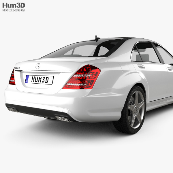 Mercedes-Benz S-class (W221) 2013 3D model - Download Sedan on 3DModels.org