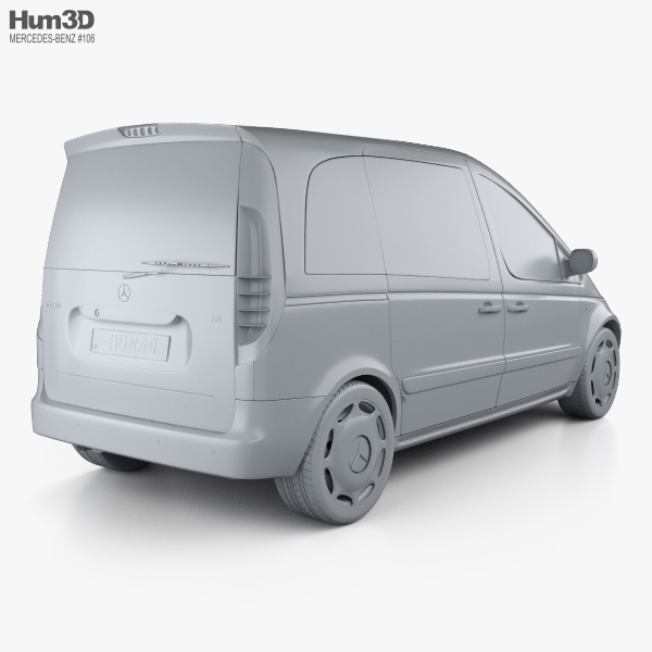 Mercedes-Benz Vaneo 2006 3D model - Download Van on 3DModels.org