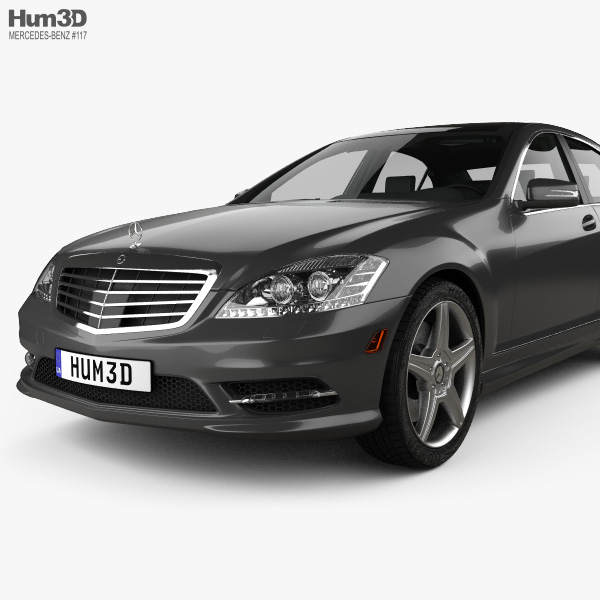 Mercedes-Benz S-class (W221) with HQ interior 2013 3D model - Download ...