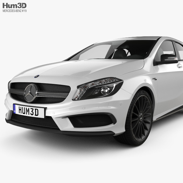 Mercedes-Benz A-class AMG 2016 3D model - Download Hatchback on ...