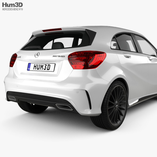 Mercedes-Benz A-class AMG 2016 3D model - Download Hatchback on ...