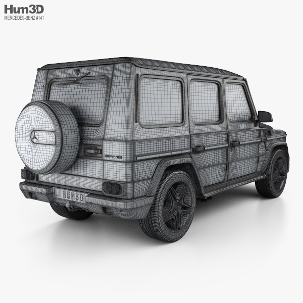 Mercedes-Benz G-class 65 AMG 2015 3D model - Download Crossover SUV on ...