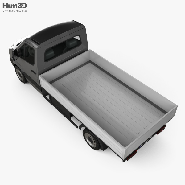 Mercedes-Benz Sprinter Drop Side Single Cab 2016 3D model - Download ...