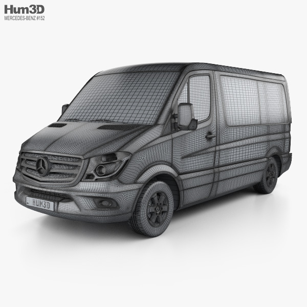 Mercedes-Benz Sprinter Passenger Van CWB SR 2016 3D model - Download ...