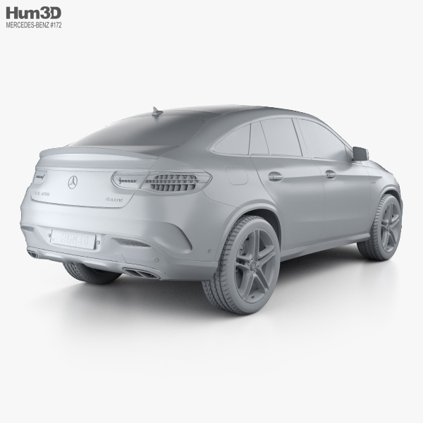 Mercedes-Benz GLE-class AMG Line coupe 2017 3D model - Download ...