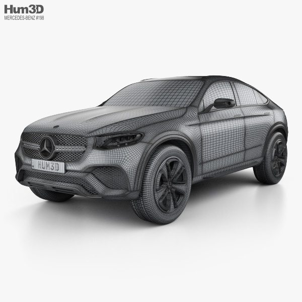 Mercedes-Benz GLC Coupe Concept 2014 3D model - Download Crossover SUV ...