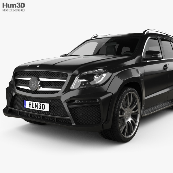 Mercedes-Benz GL-Class X166 Brabus B63 2016 3D model - Download ...