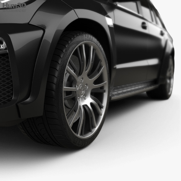 Mercedes-Benz GL-Class X166 Brabus B63 2016 3D model - Download ...