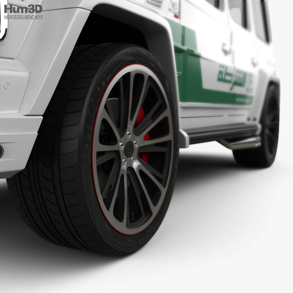 Mercedes-Benz G-class Brabus G700 Widestar Police Dubai 2016 3D model ...
