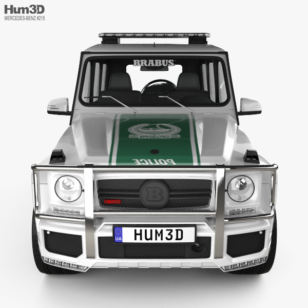 Mercedes-Benz G-class Brabus G700 Widestar Police Dubai 2016 3D model ...