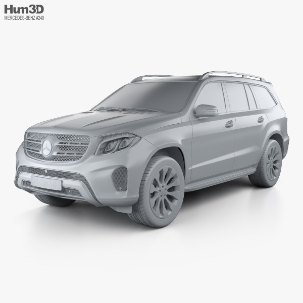 Mercedes-Benz GLS-class 2018 3D model - Download Crossover SUV on ...