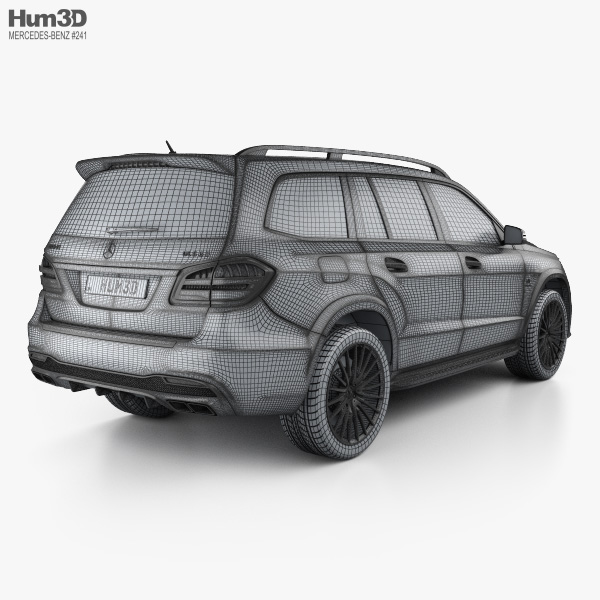 Mercedes-Benz GLS-class AMG 2018 3D model - Download Crossover SUV on ...
