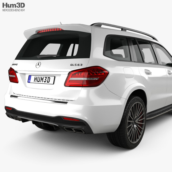Mercedes-Benz GLS-class AMG 2018 3D model - Download Crossover SUV on ...