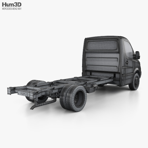 Mercedes-Benz Sprinter Single Cab Chassis LWB 2016 3D model - Download ...