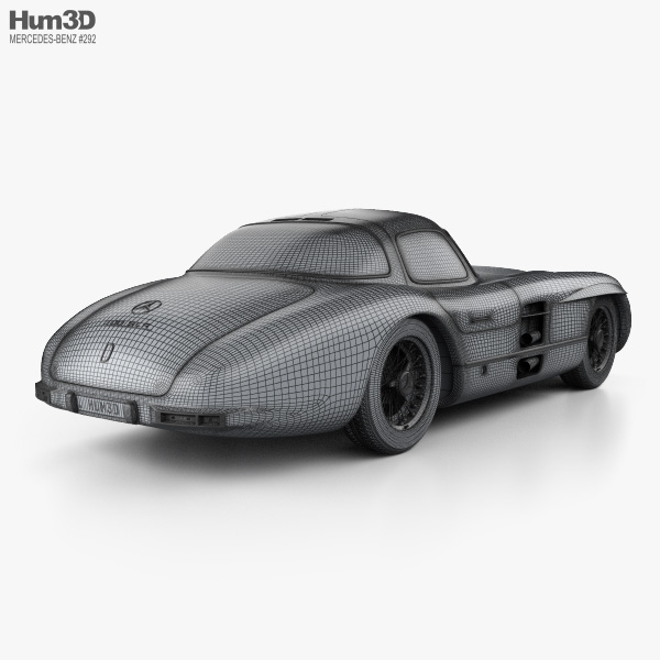 Mercedes-Benz SLR 300 Uhlenhaut coupé 1955 Modèle 3D - Télécharger ...