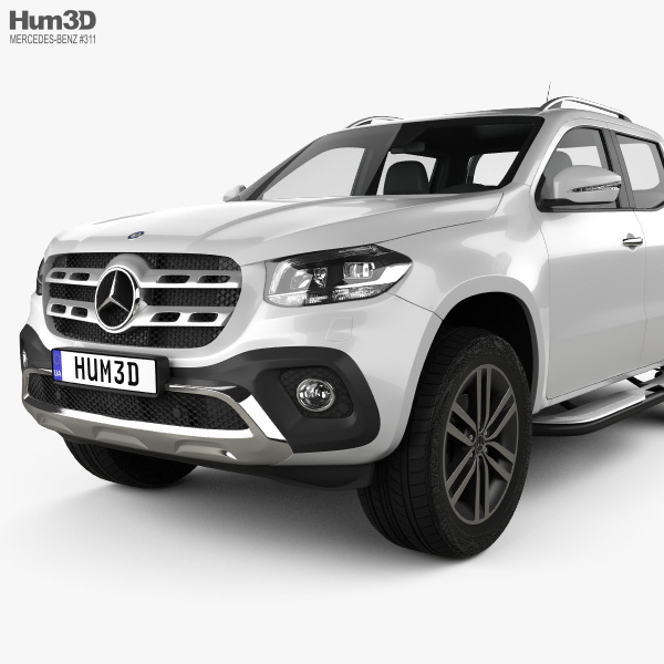 Mercedes-Benz X-Class Power 2020 3D model - Download Pickup on 3DModels.org