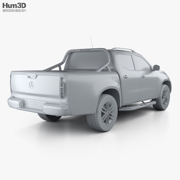 Mercedes-Benz X-Class Power 2020 3D model - Download Pickup on 3DModels.org
