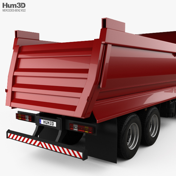 Mercedes-Benz Axor Tipper Truck with HQ interior 2011 3D model ...