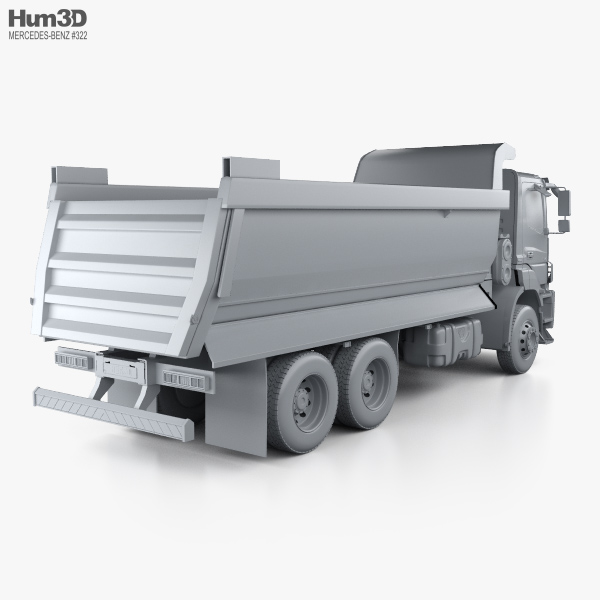 Mercedes-Benz Axor Tipper Truck with HQ interior 2011 3D model ...