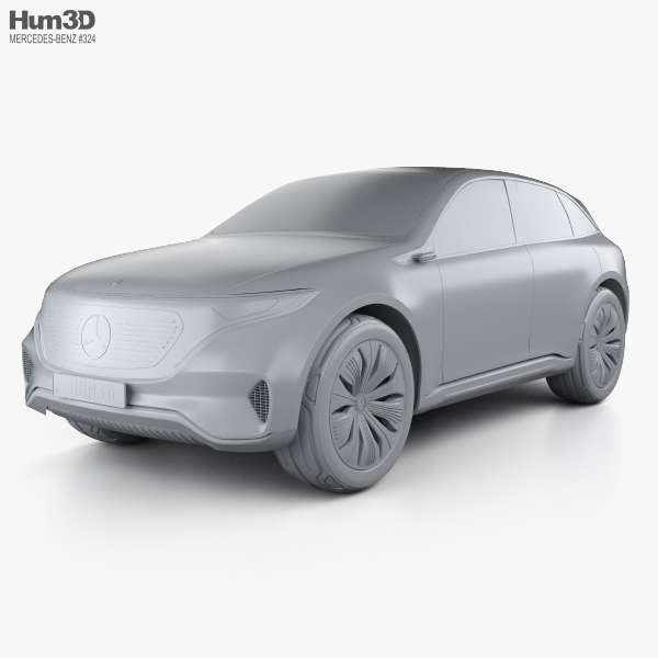 Mercedes-Benz EQ Concept with HQ interior 2018 3D model - Download ...