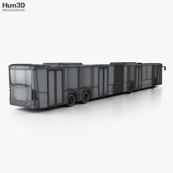 Mercedes-Benz CapaCity L 4-door bus 2014 3D model - Download Bus on ...