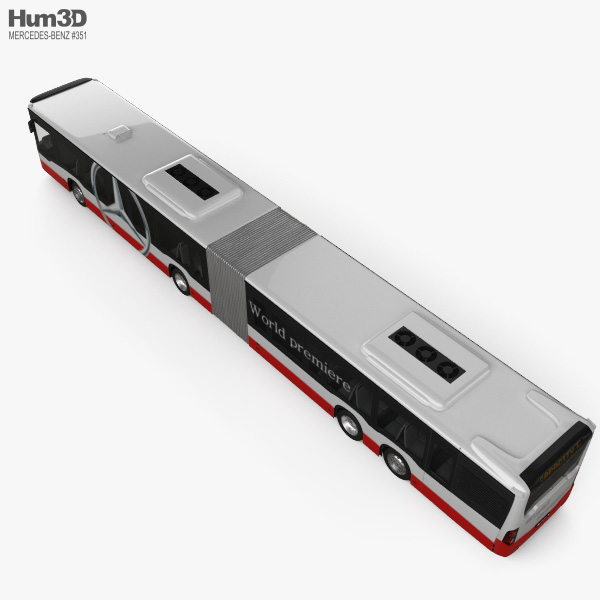 Mercedes-Benz CapaCity L 4-door bus 2014 3D model - Download Bus on ...