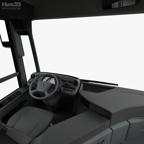 Mercedes-Benz CapaCity L 4-door bus with HQ interior 2014 3D model ...