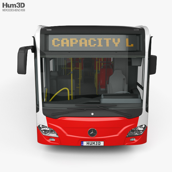 Mercedes-Benz CapaCity L 5-door bus with HQ interior 2014 3D model ...
