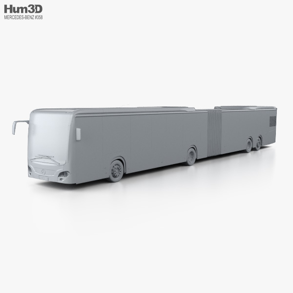 Mercedes-Benz CapaCity L 5-door bus with HQ interior 2014 3D model ...