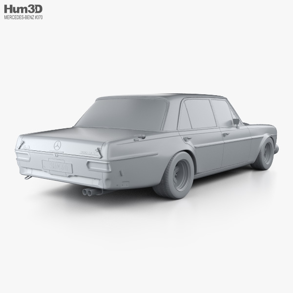 Mercedes-Benz 300 SEL AMG Red Pig 1969 3D model - Download Sedan on ...
