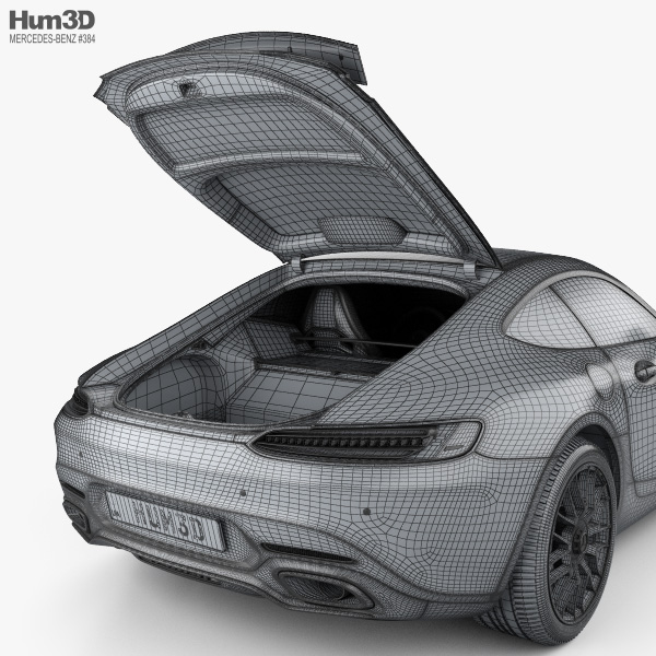 Mercedes-Benz AMG GT with HQ interior 2017 3D model - Download Sports ...