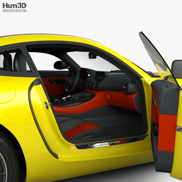 Mercedes-Benz AMG GT with HQ interior 2017 3D model - Download Sports ...