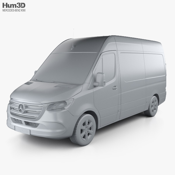 Mercedes-Benz Sprinter Crew Van L2H2 2022 3D model - Download Van on ...