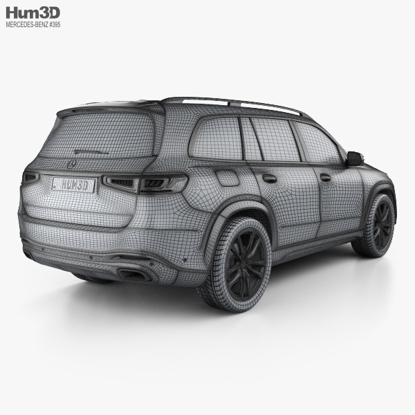 Mercedes-Benz GLS-class AMG-Line 2022 3D model - Download Crossover SUV ...