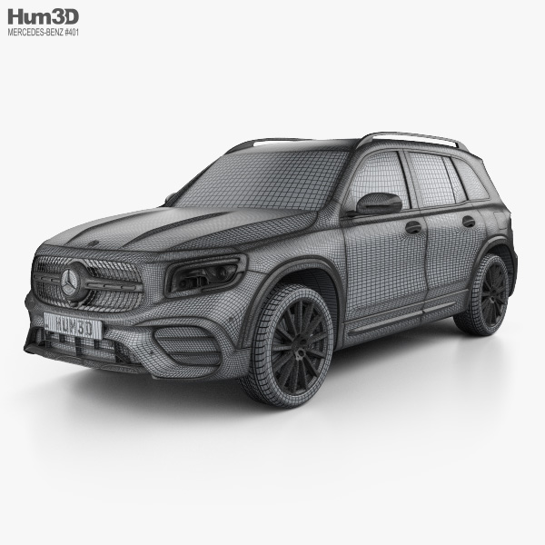 Mercedes-Benz GLB-class AMG-Line 2022 3D model - Download Crossover SUV ...