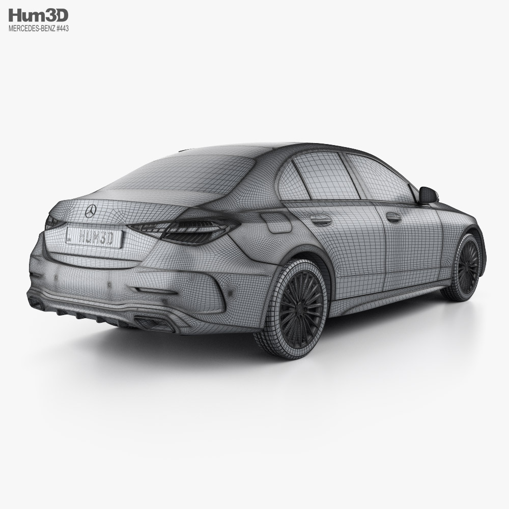 Mercedes-Benz C-class AMG-Line sedan 2024 3D model - Download Sedan on ...