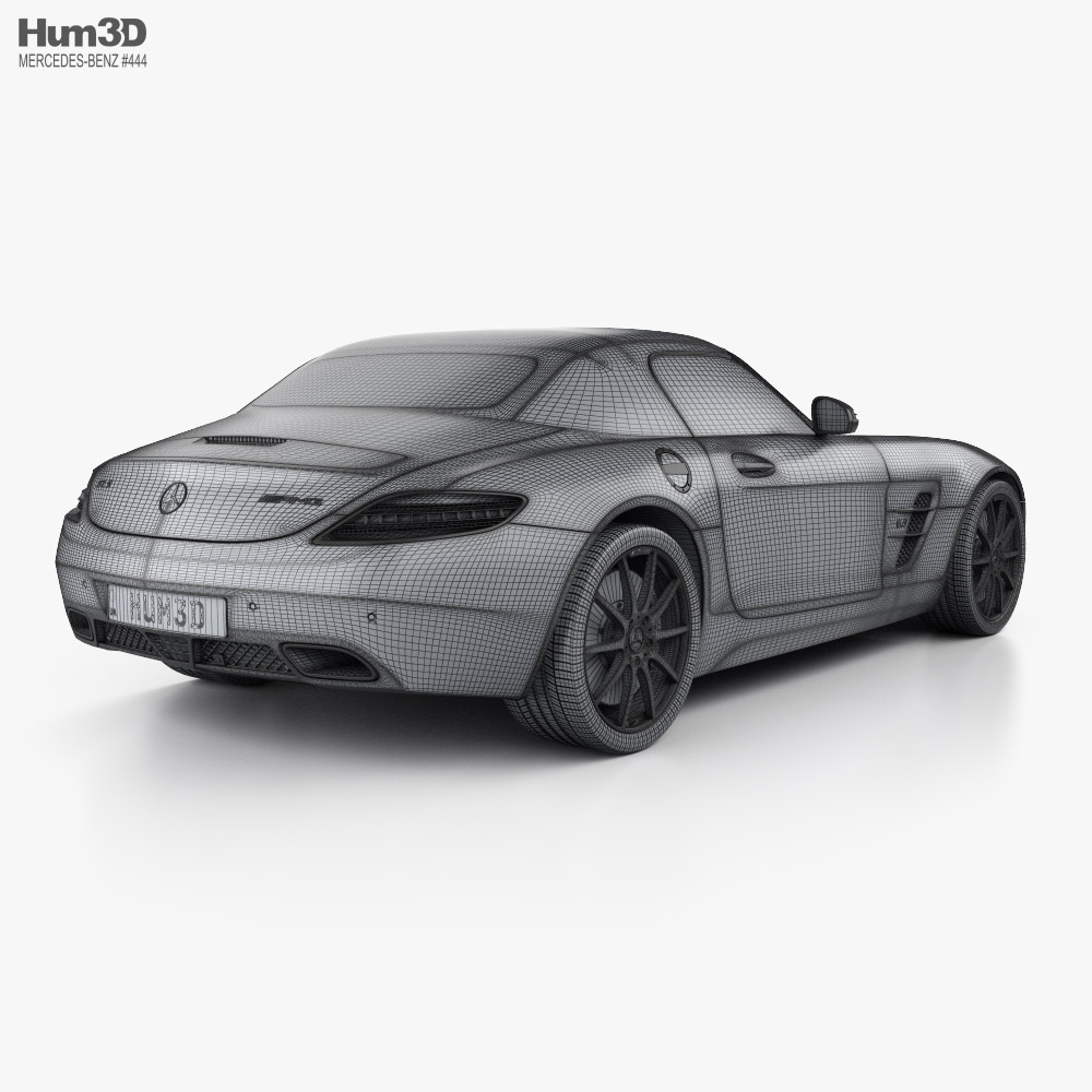 Mercedes-Benz SLS-class Roadster 2014 3D model - Download Sports car on ...