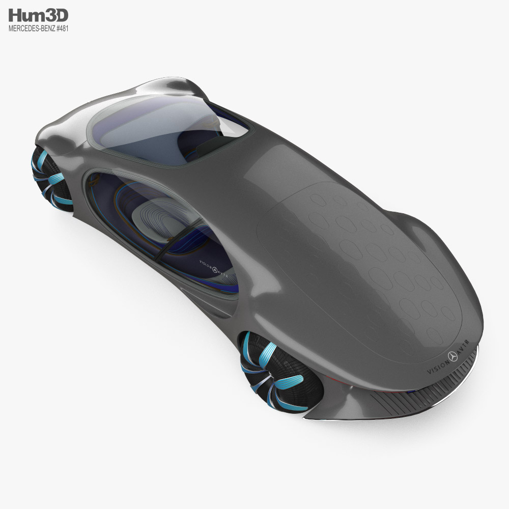 Mercedes-Benz Vision AVTR 带内饰 2023 3D模型 - 下载 Sports car 开启 3DModels.org